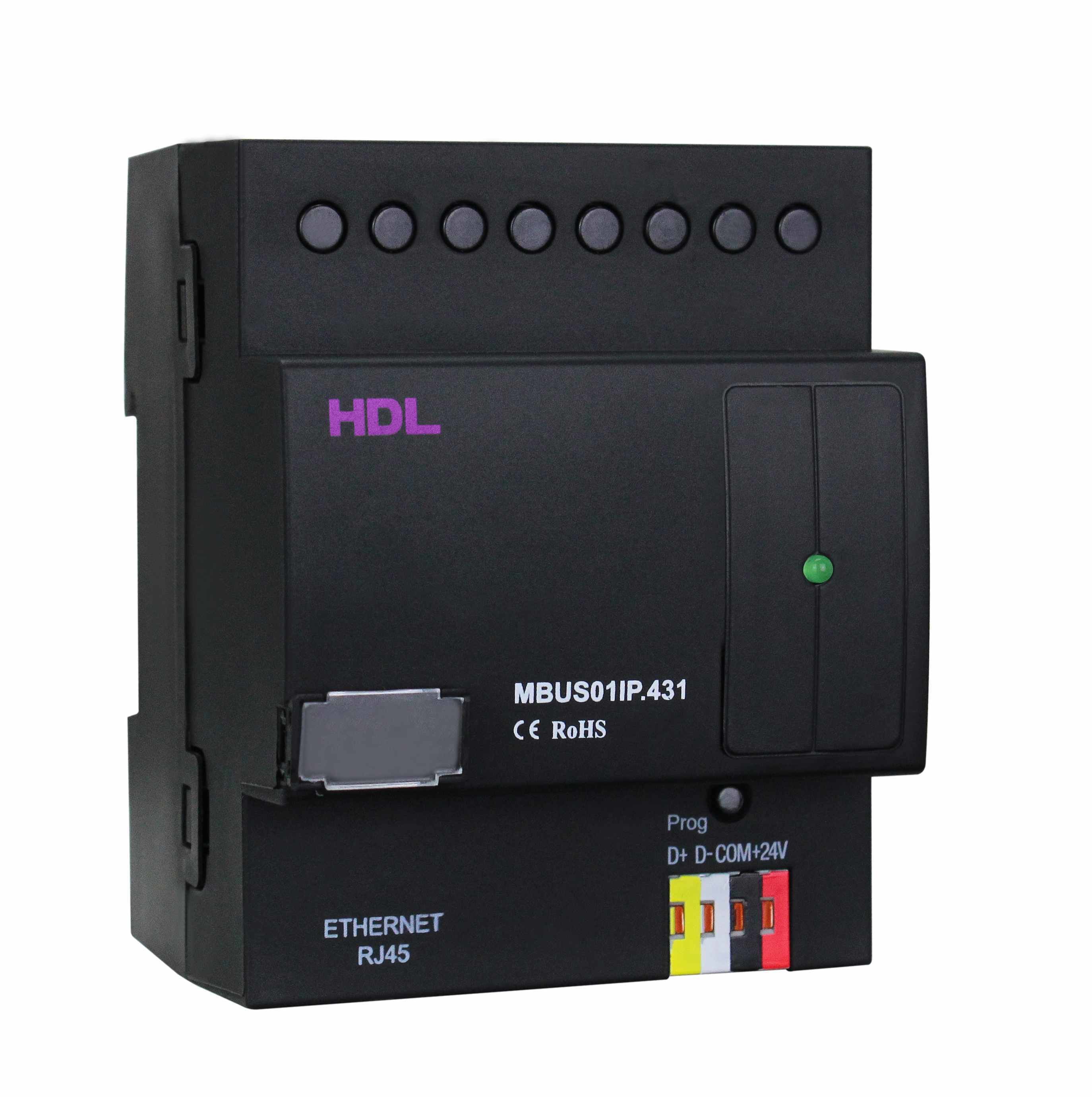 DIN TCP/IP Ethernet интерфейс, HDL-MBUS01IP.431